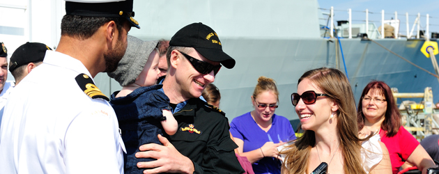 Hugs and smiles as HMCS Victoria returns - Pacific Navy News : Pacific ...