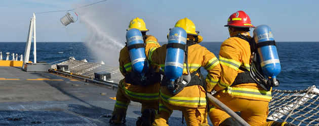 Damage control at sea - Pacific Navy News