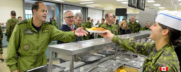 Leader in the lunch line - Pacific Navy News : Pacific Navy News