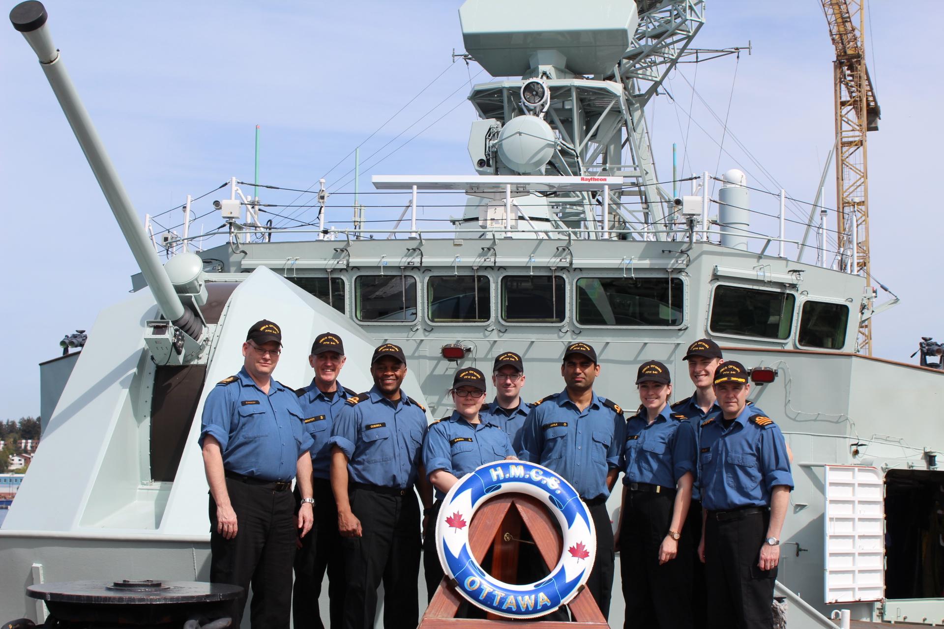 Inland navy reservists get sea time in HMCS Ottawa