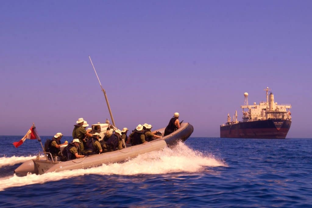 Shift in Naval Boarding training