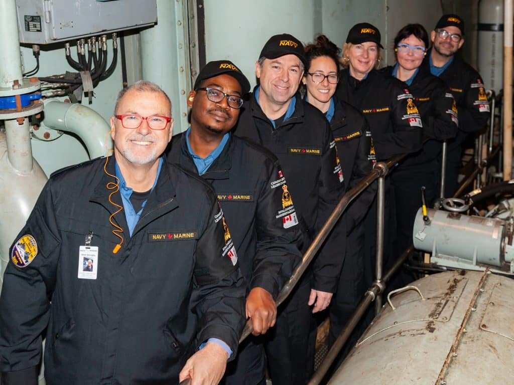 Corporate leaders experience navy life in HMCS Regina