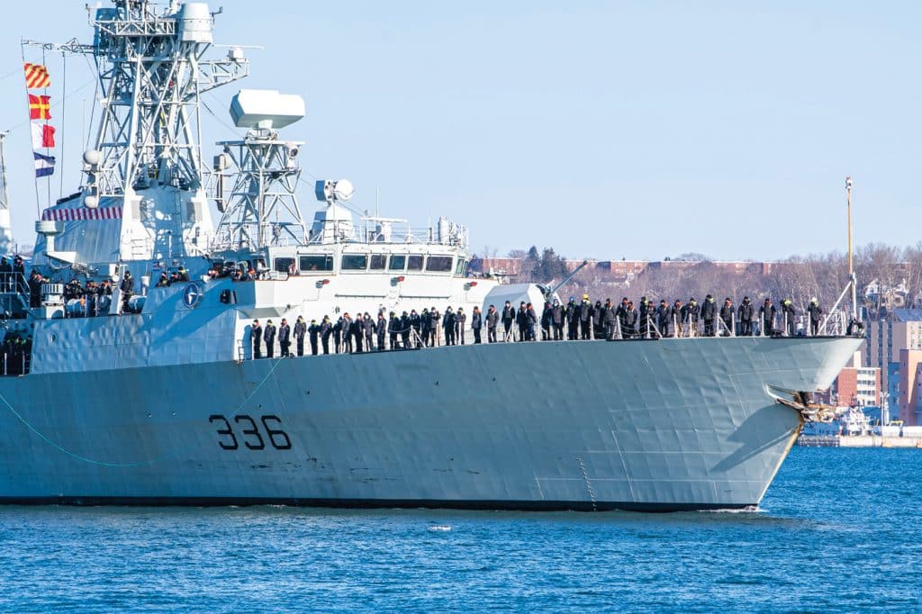 HMCS Montreal departs for six-month deployment